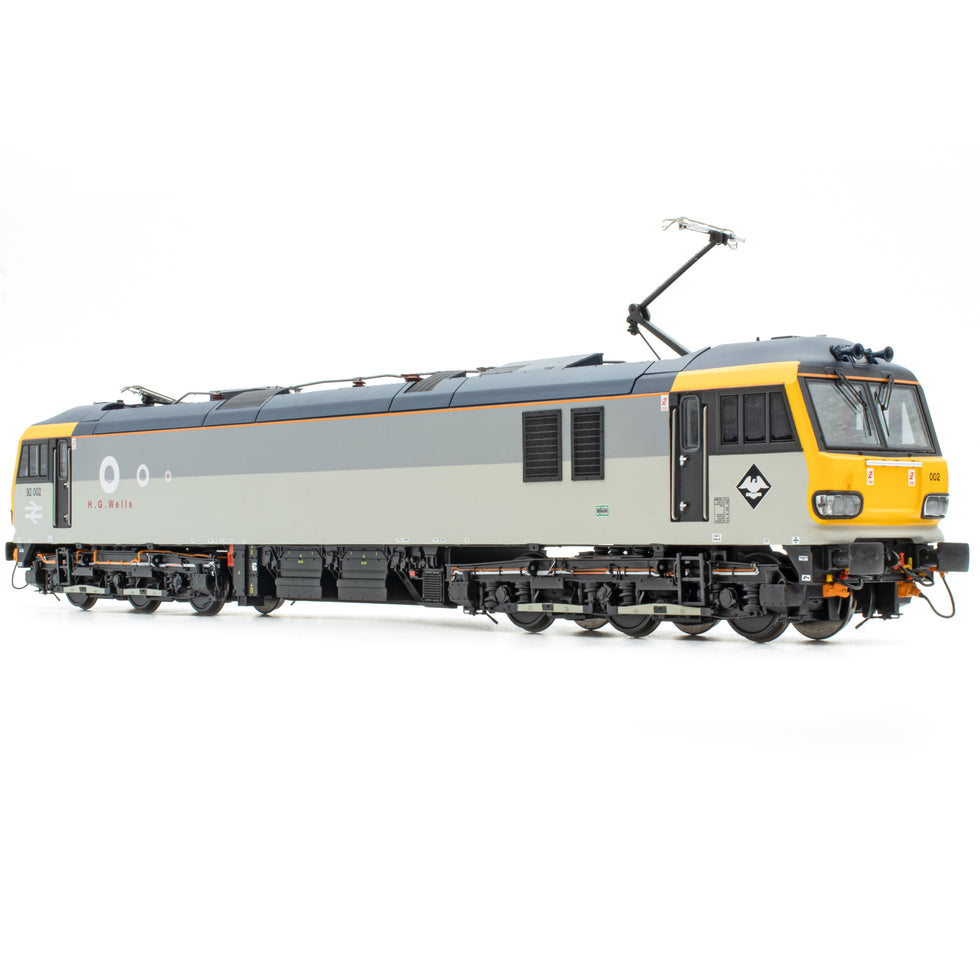 BR Class 92 - Railfreight Grey - 92002 'H. G. Wells' - DCC Sound ...