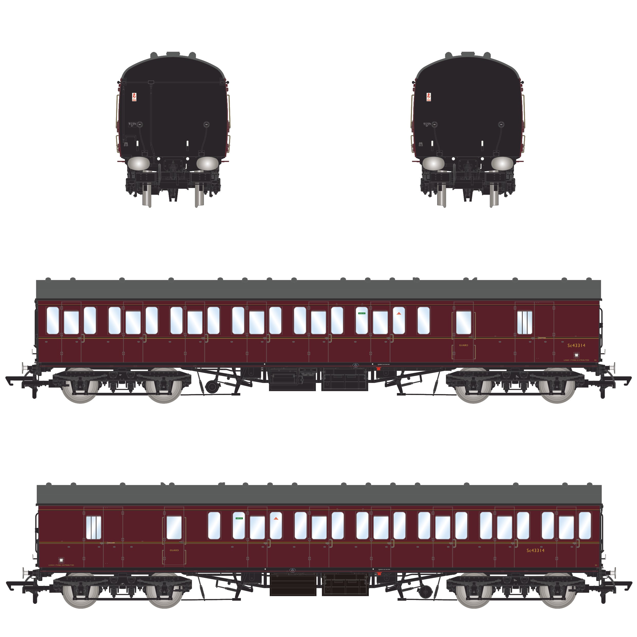 BR Mk1 57' Non-Gangway Coach - BS - Sc43314 – Accurascale