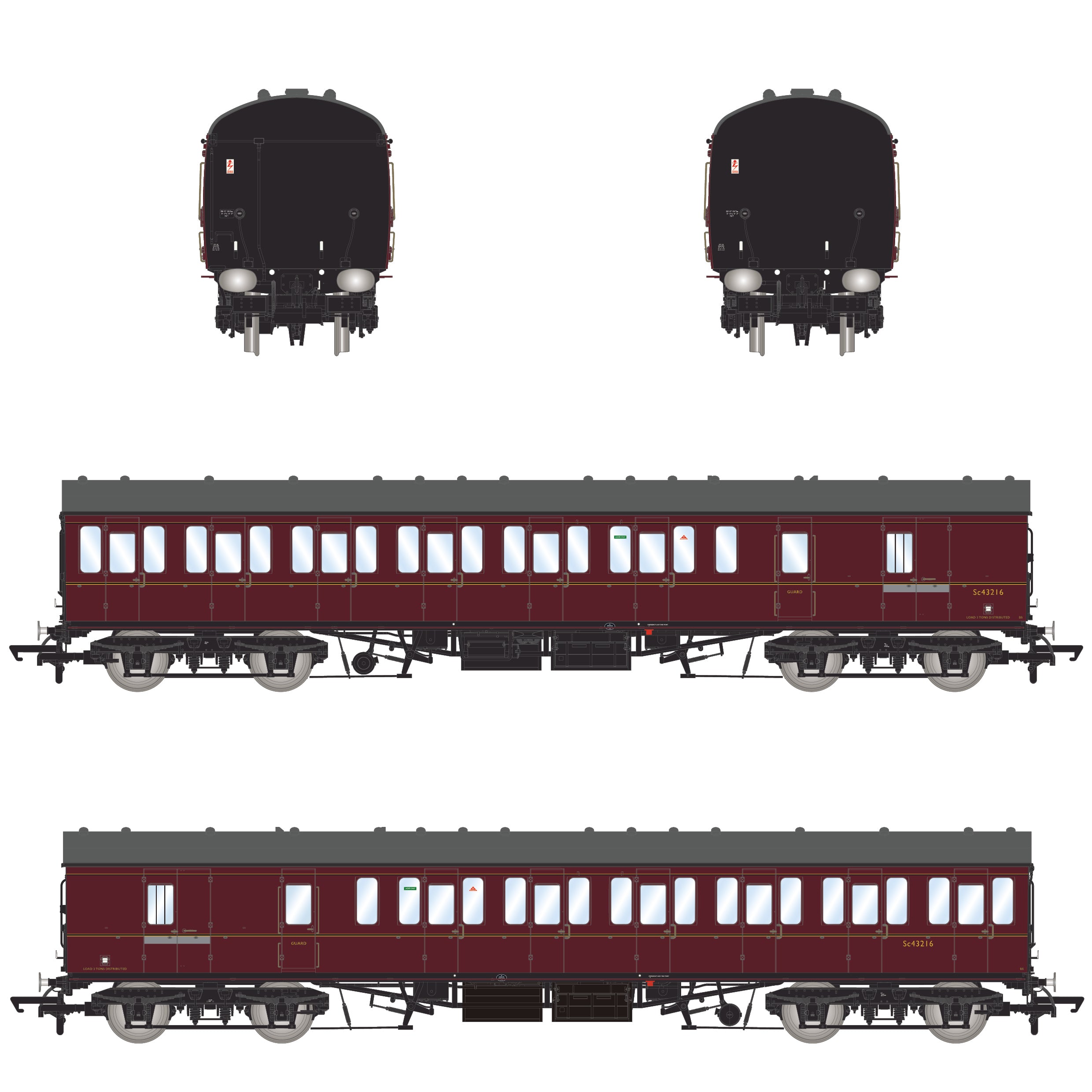 BR Mk1 57' Non-Gangway Coach - BS - Sc43216 – Accurascale