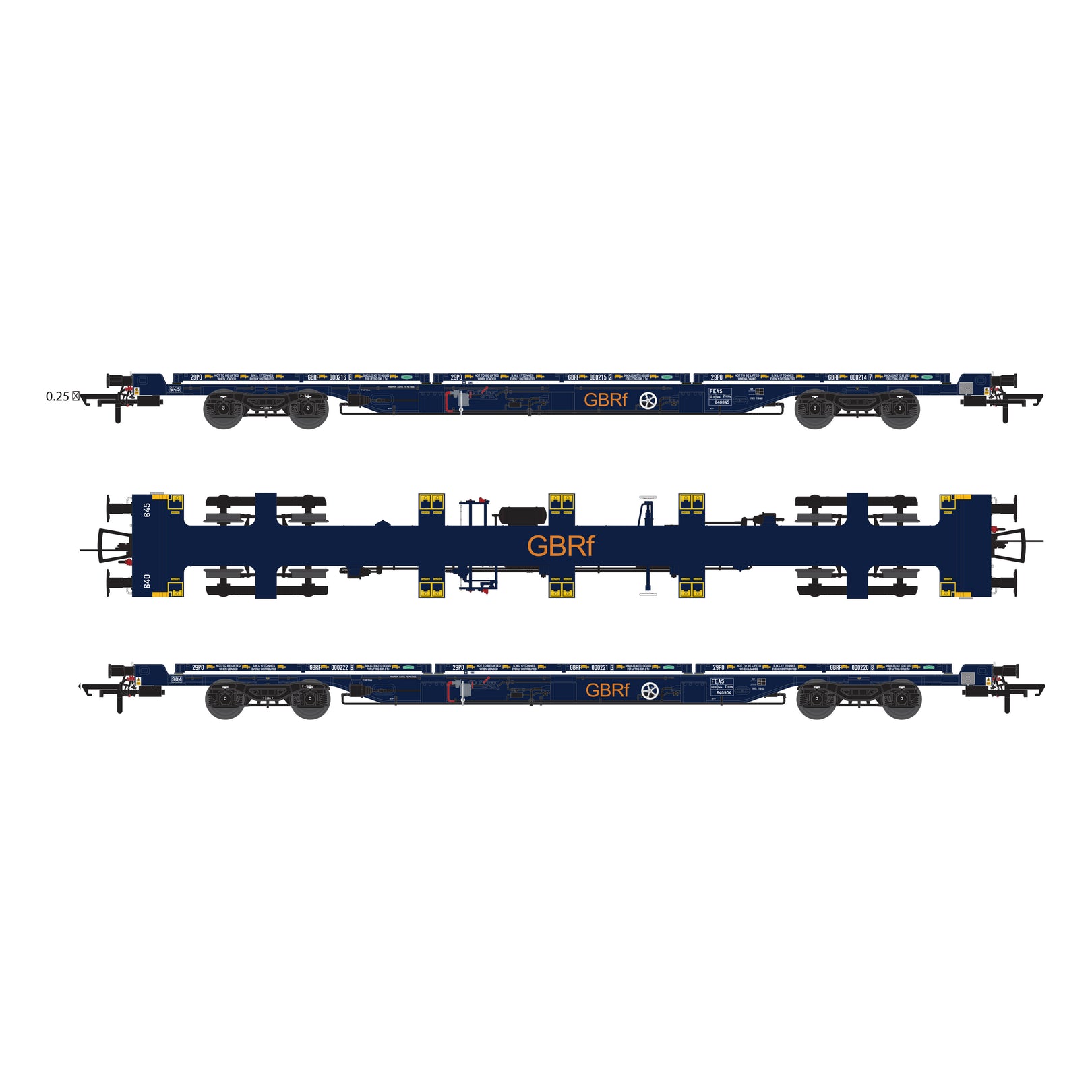 FEA-S GBRf blue w/Salmon modules - Twin Pack 1 – Accurascale