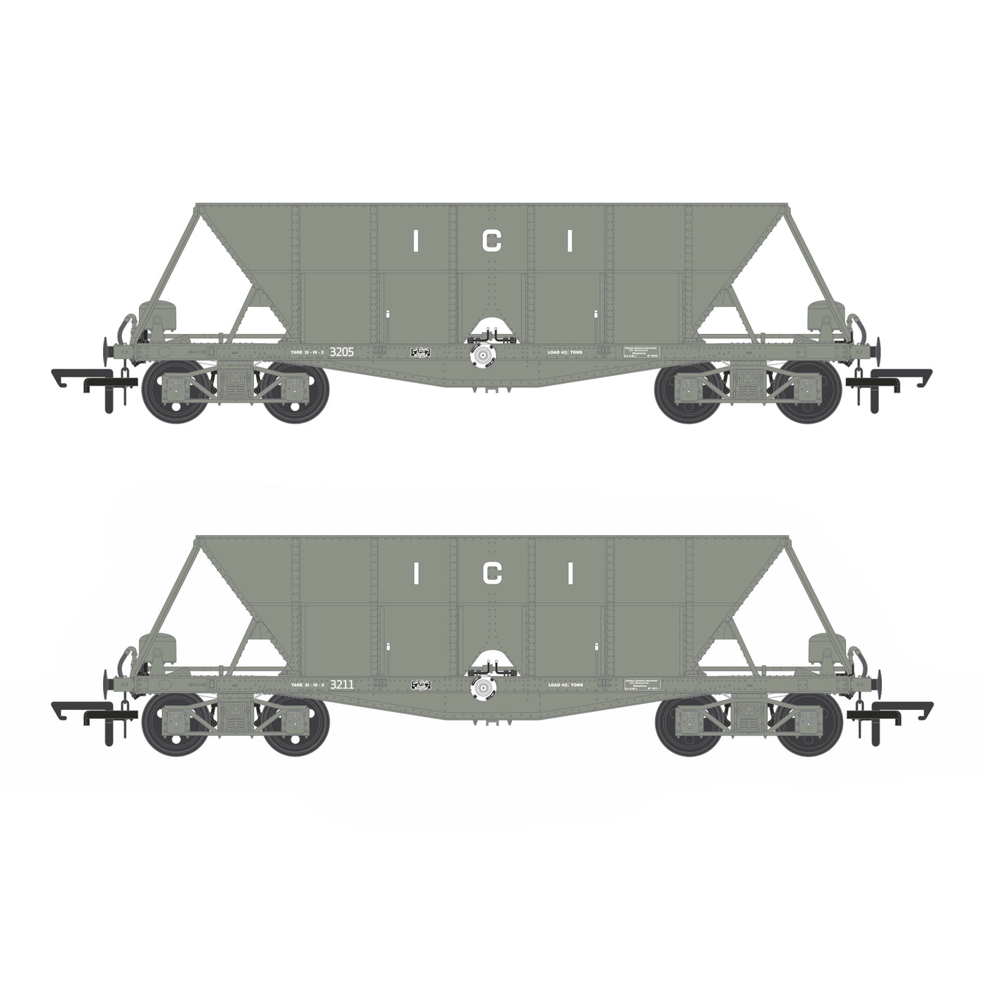 ICI Hopper - 1950s to 1973 - Twin Pack A — Accurascale