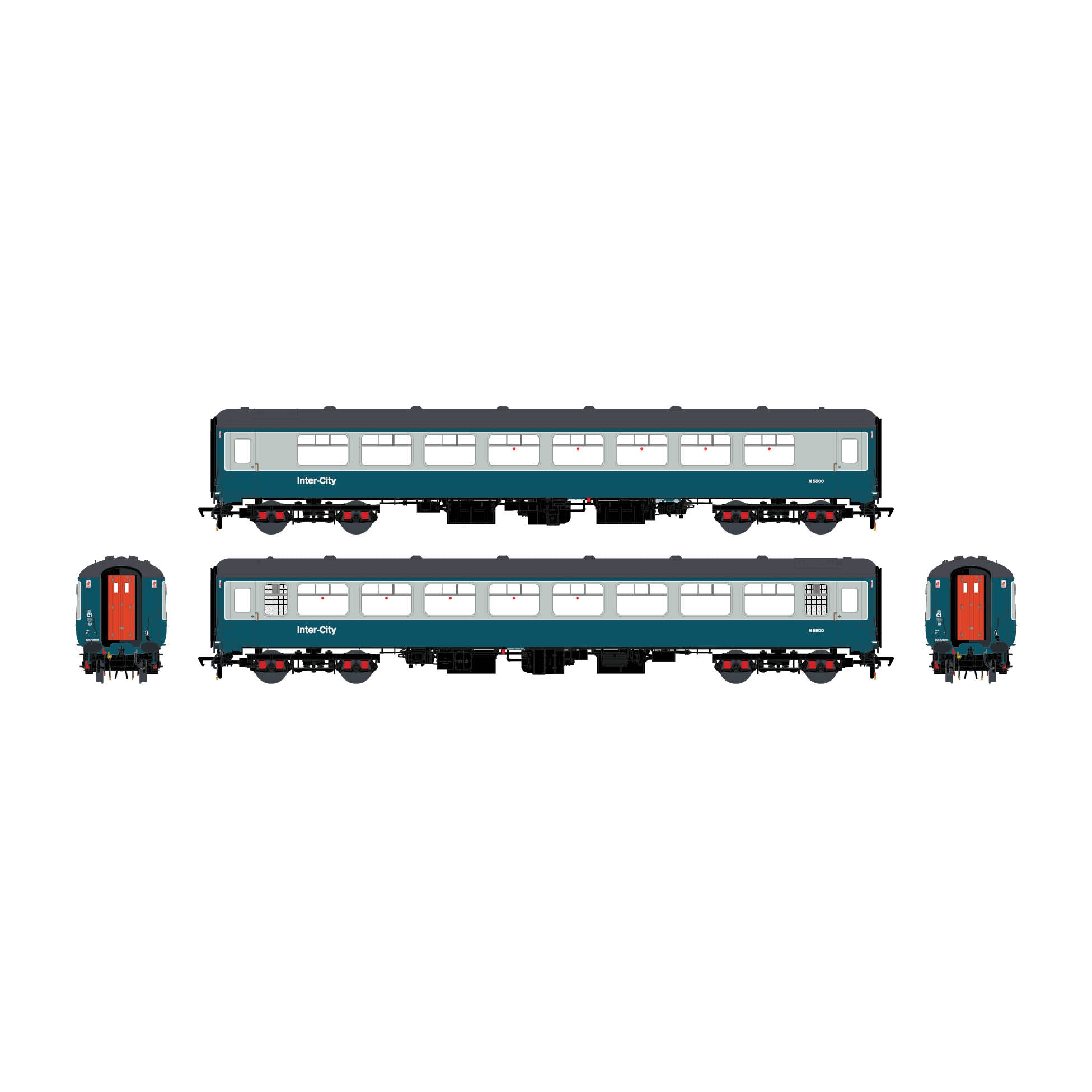 BR Mk.2c (large toilet window) TSO M5500 Blue/Grey w/InterCity ...