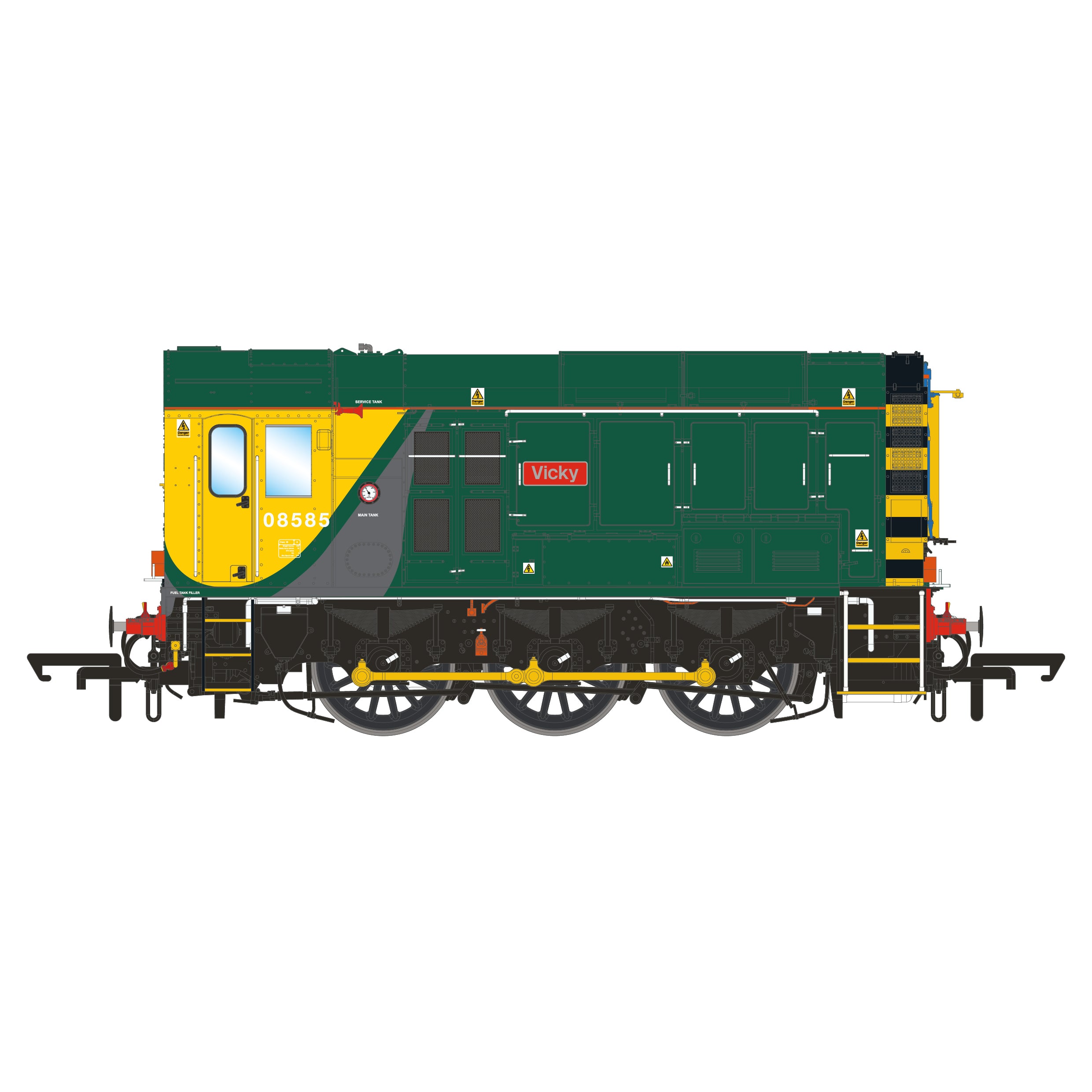 BR Class 08 - Freightliner Green - 08585 'Vicky' - DCC Sound – Accurascale