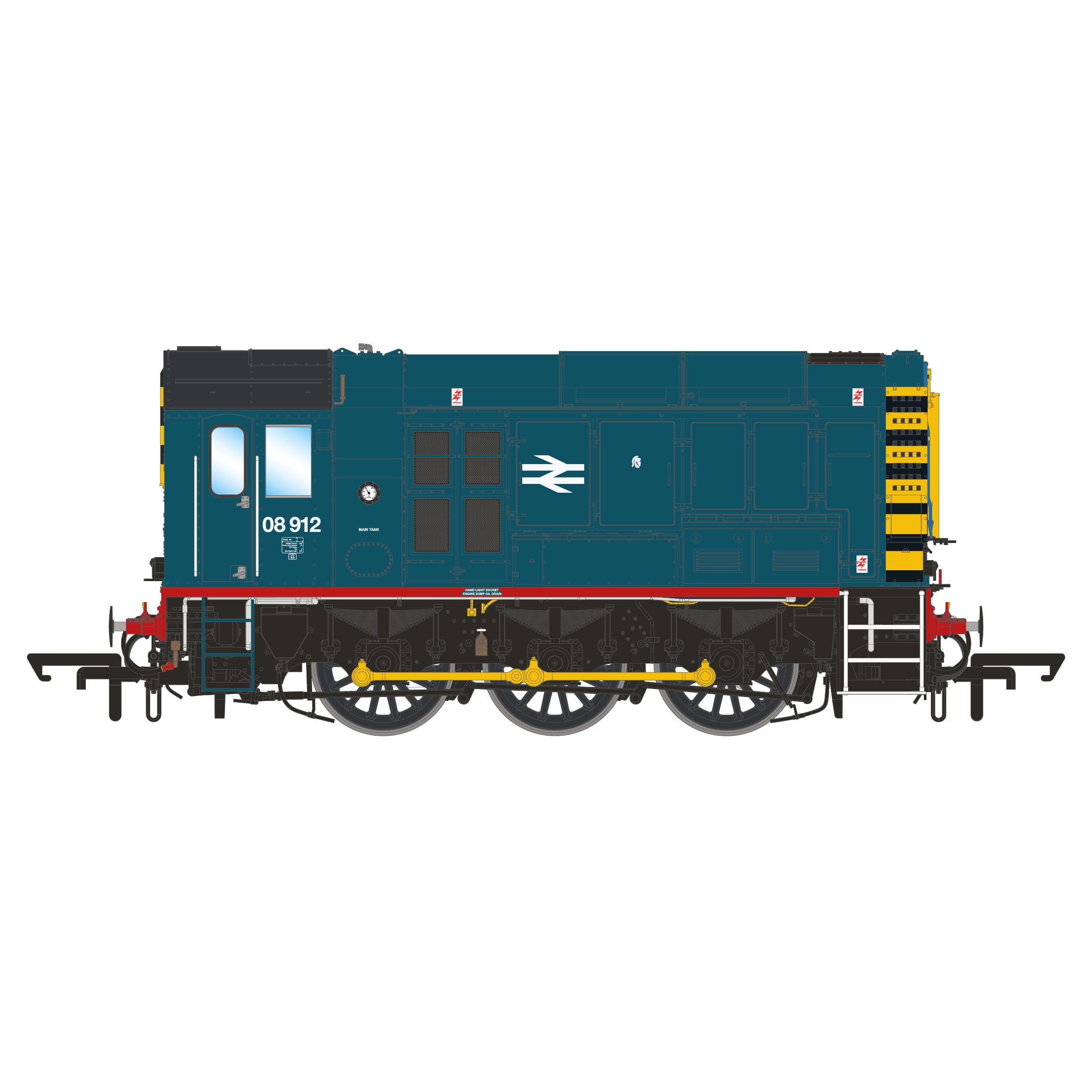 BR Class 08 - BR Blue (Red Running Plate) - 08912 - DCC Sound – Accurascale