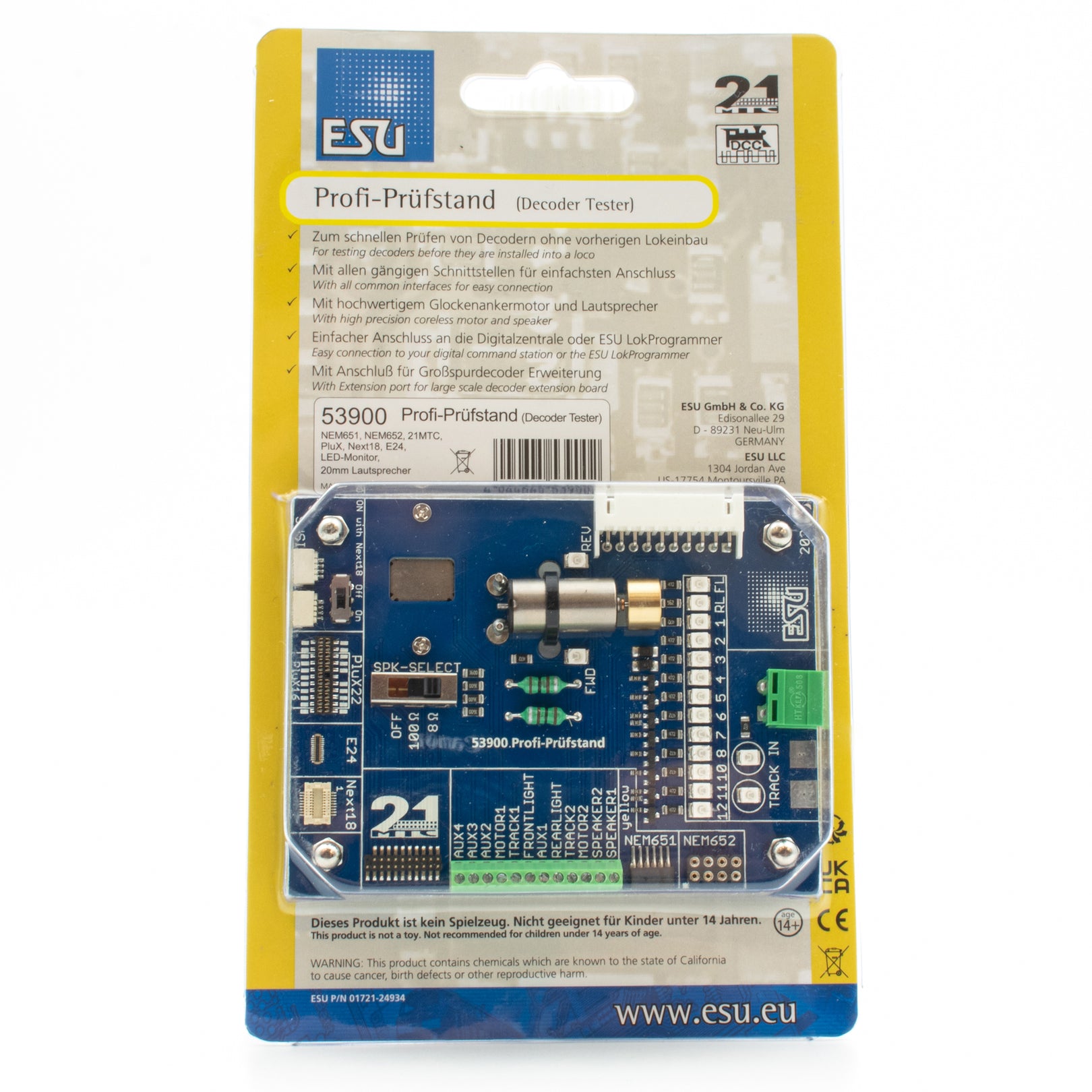 ESU 53900 Profi Decoder Tester – Accurascale