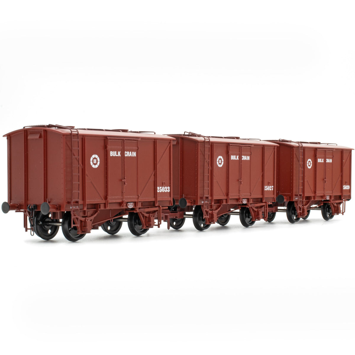 CIE Bulleid Bulk Grain Wagon - Brown (CIE Roundel era) - Pack 1 ...