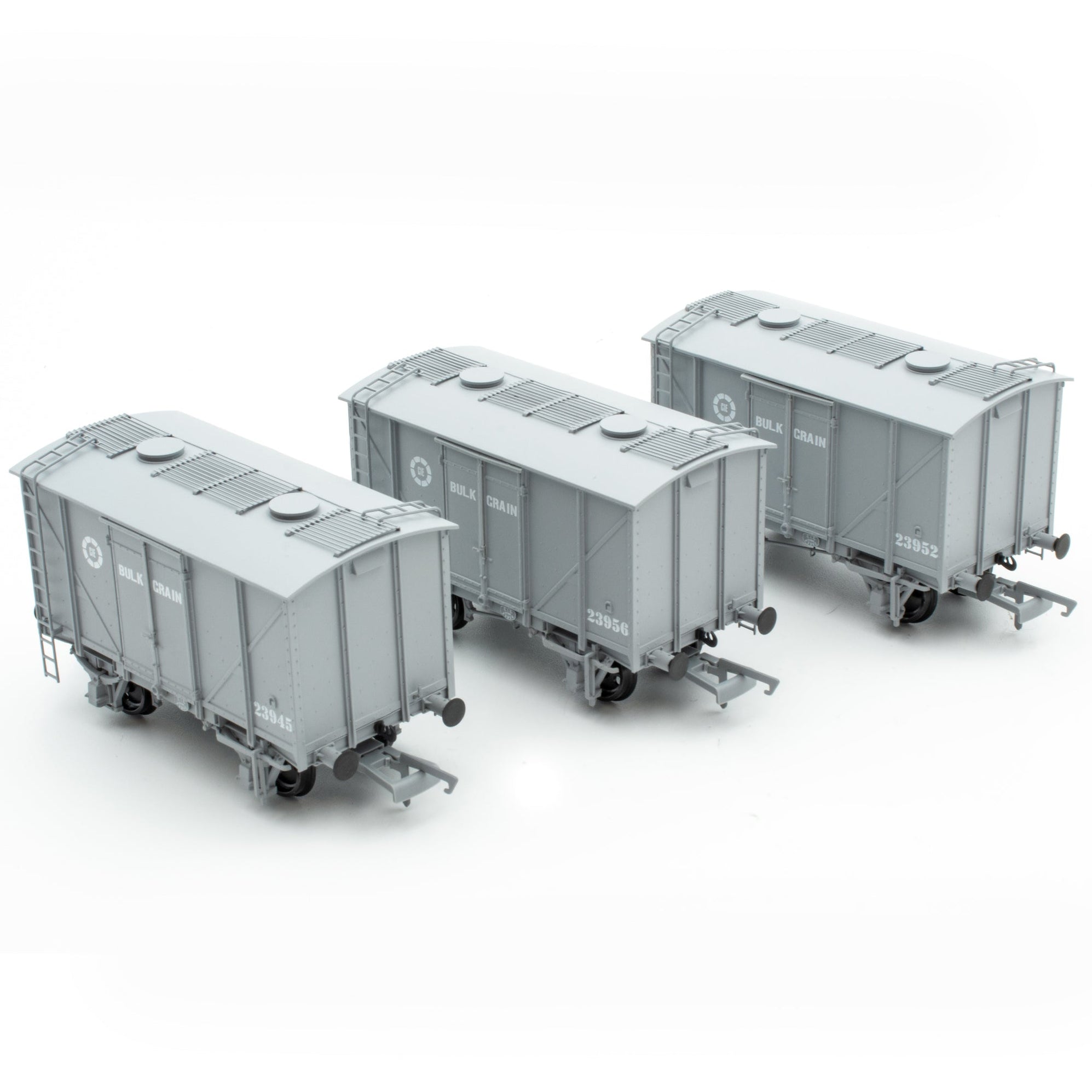 CIE Bulleid Bulk Grain Wagon - Grey (CIE Roundel era) - Pack 1 ...