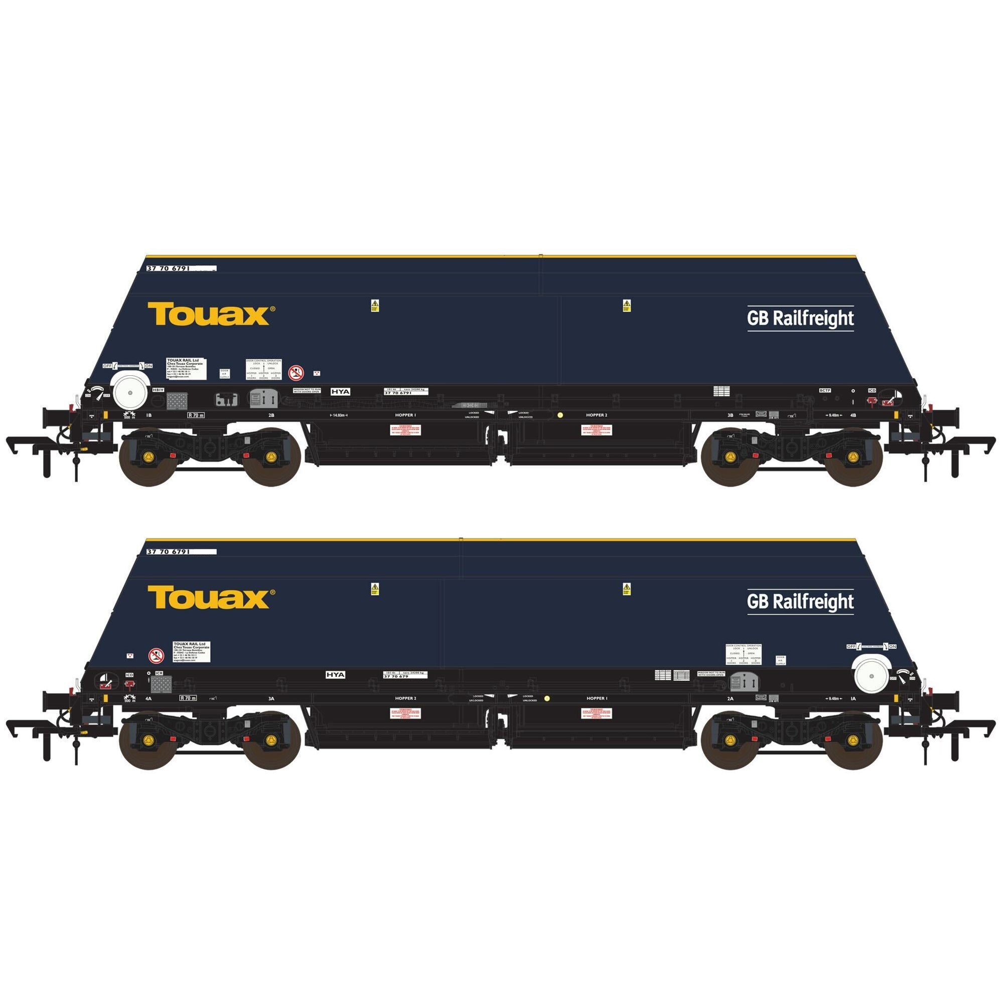 Cutdown HYA Hopper Wagons — Accurascale