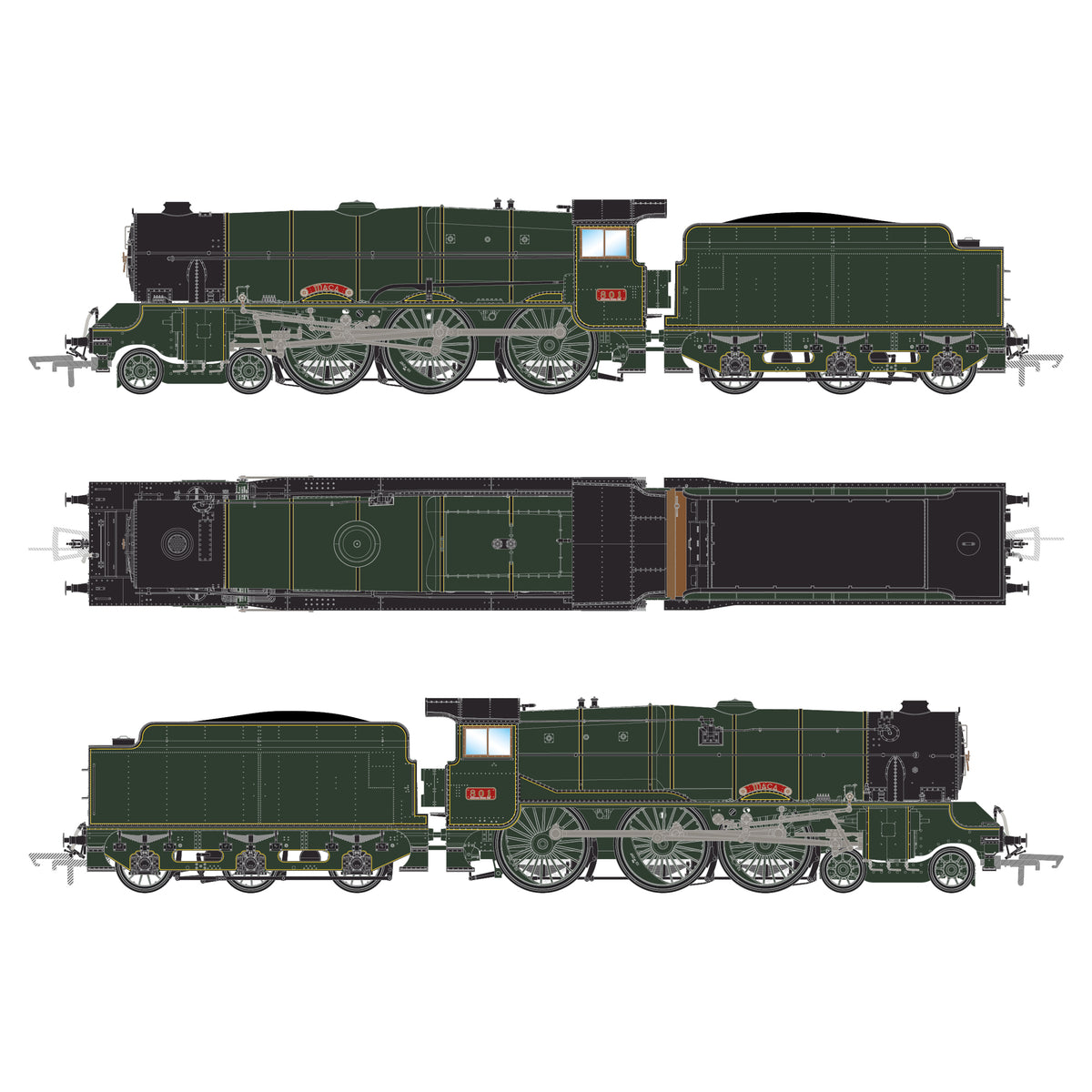 GSR800 - 801 Maca - CIE Green - DCC Sound — Accurascale