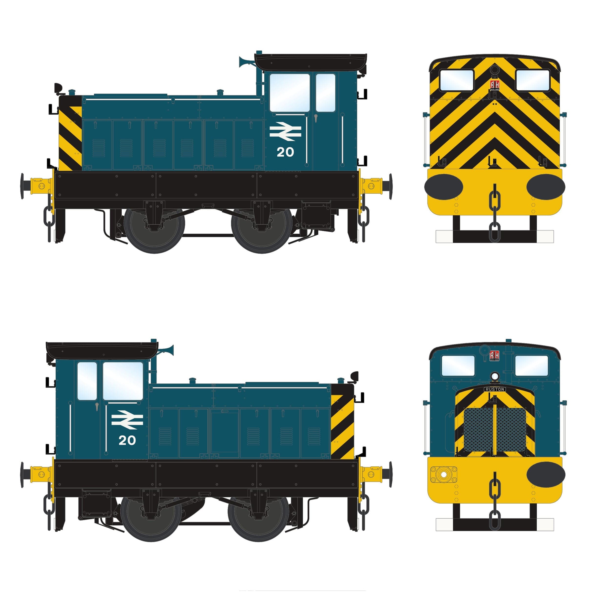 408493/1957 - British Rail No. 20 - BR Rail Blue — Accurascale