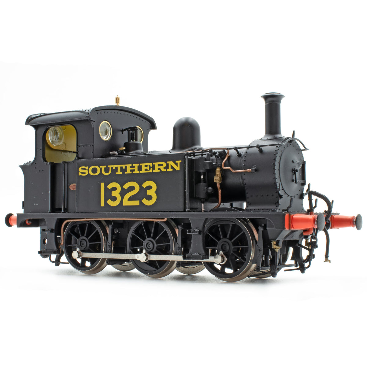 SECR P Class 0-6-0T 1323 in SR black with Egyptian lettering — Accurascale