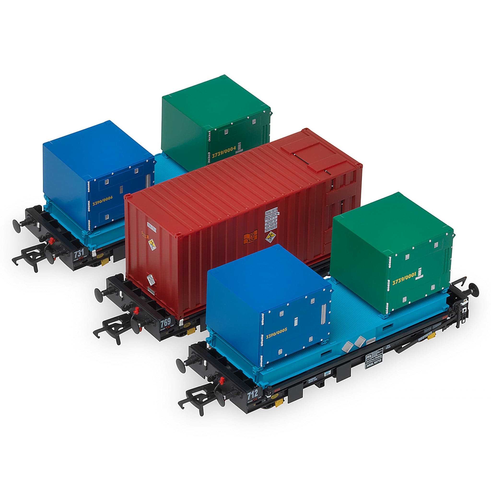 PFA 2 Axle Container Flat Wagon — Accurascale