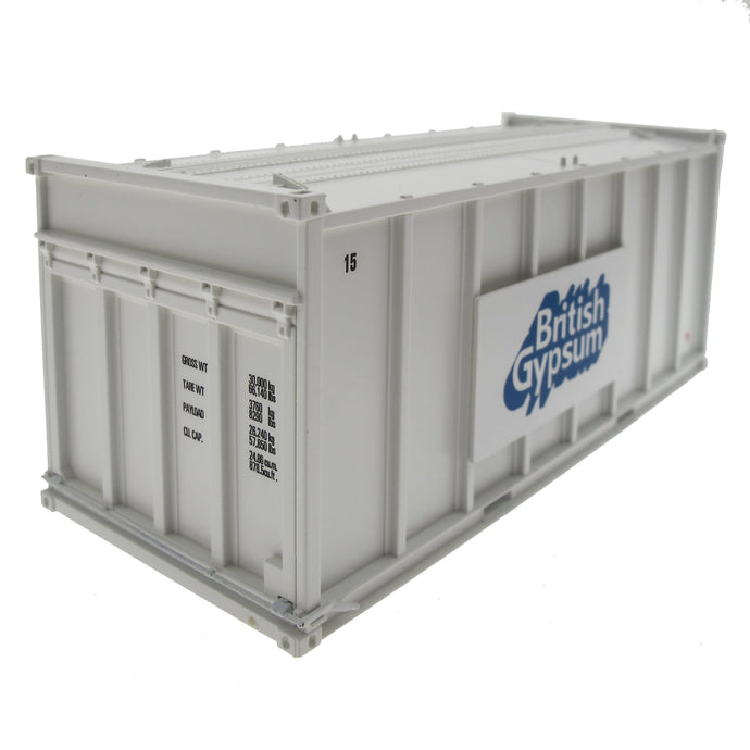 Pack of 3 Gypsum 20' Containers - White Containers – Accurascale