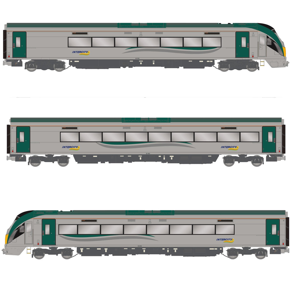 IE 22000 Class 'ICR' - 3-car in original 'Intercity' branded livery ...